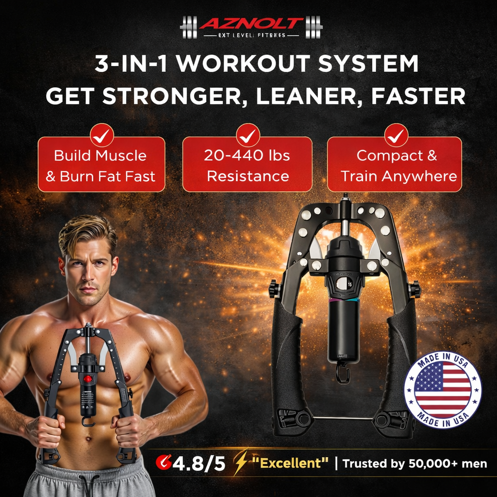Aznolt® Muscle Trainer – Home Gym Strength Training Equipment